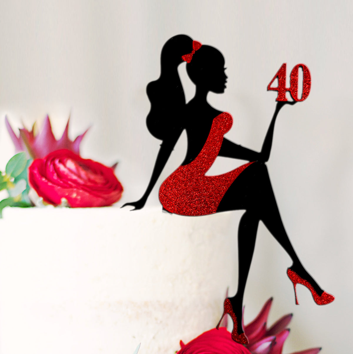Girl cake topper – decoresca